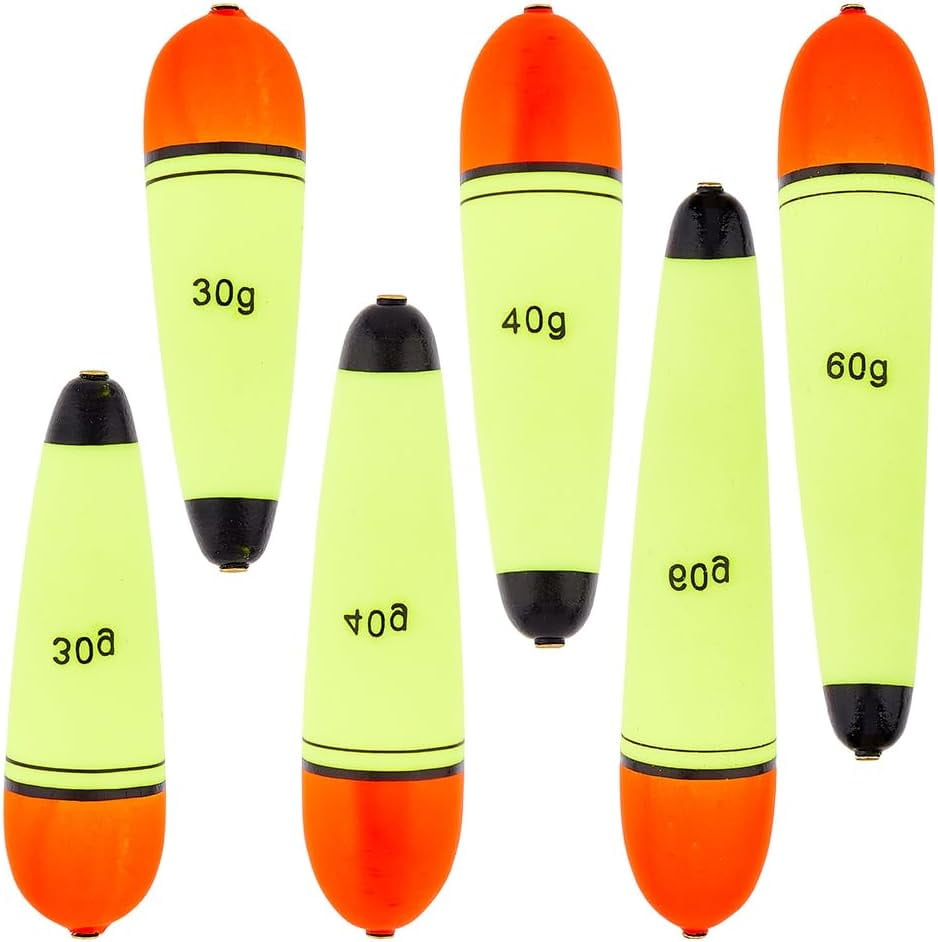 6Pcs 3 Styles EVA Fishing Foam Float Fishing Rig Float Slip Bobbers ...