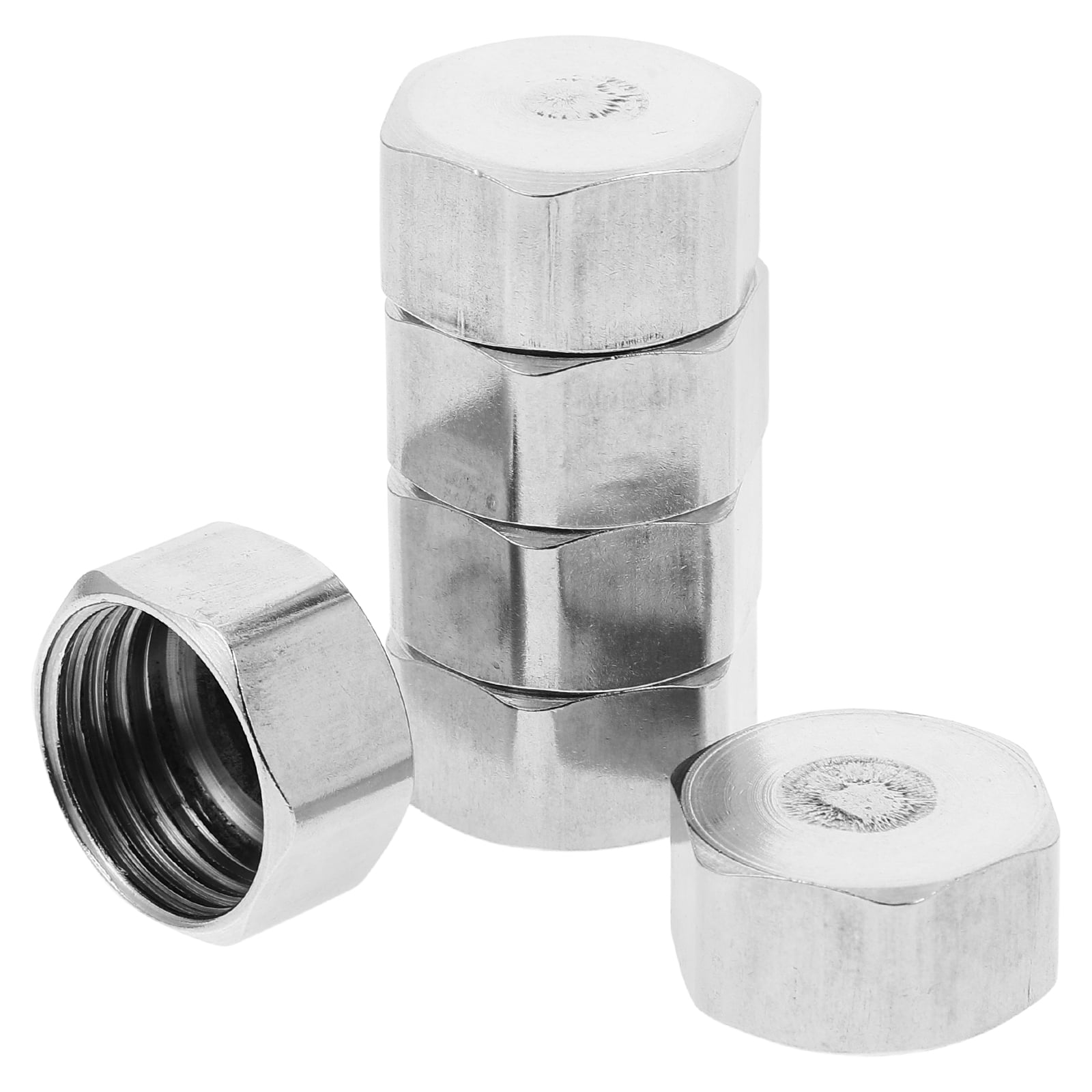 6Pcs 304 Stainless Steel Hex Head Pipe Protection Caps 1/2 Inch ...