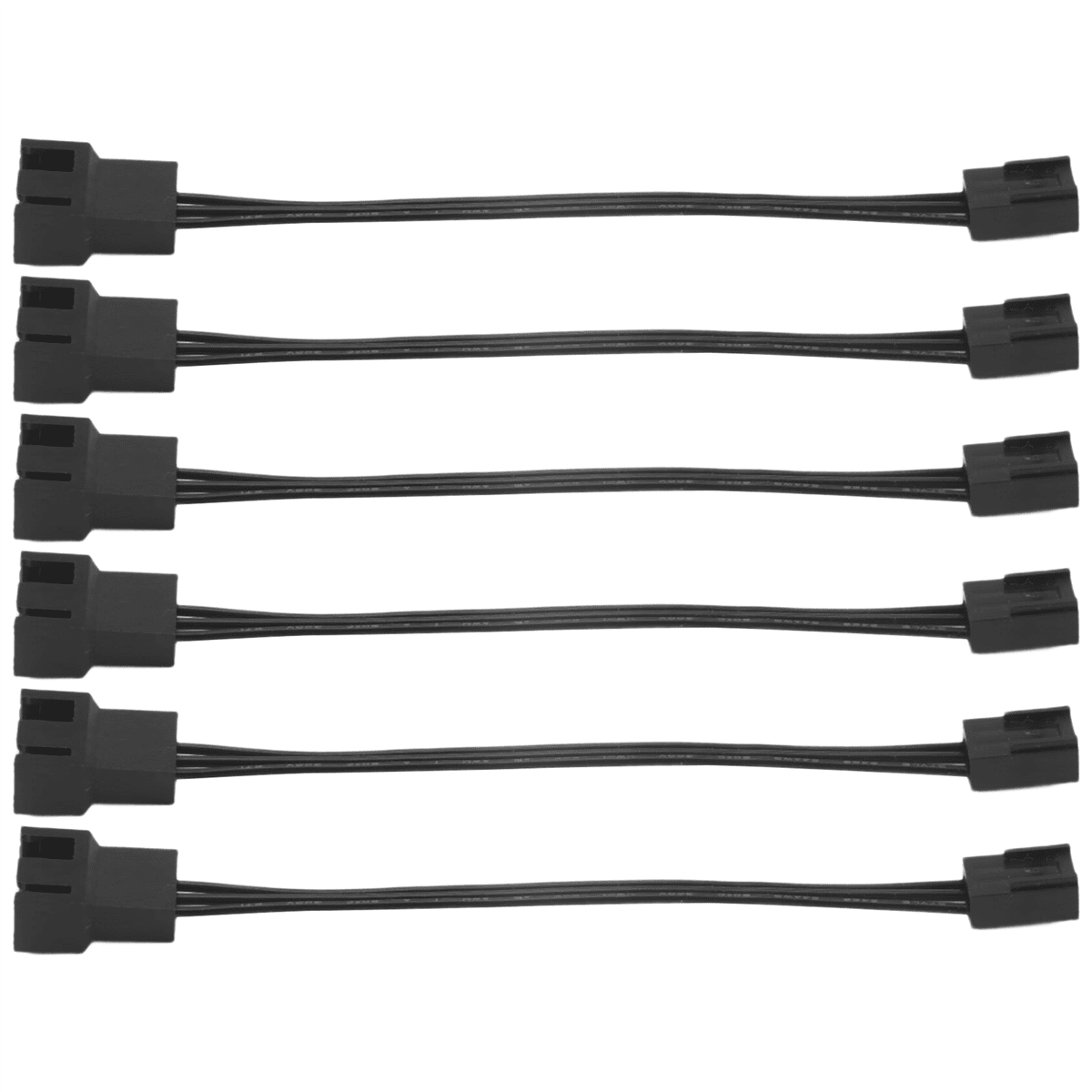 6Pcs 4Pin PWM to 3Pin Standard Fan Adapter Cable - Walmart.com