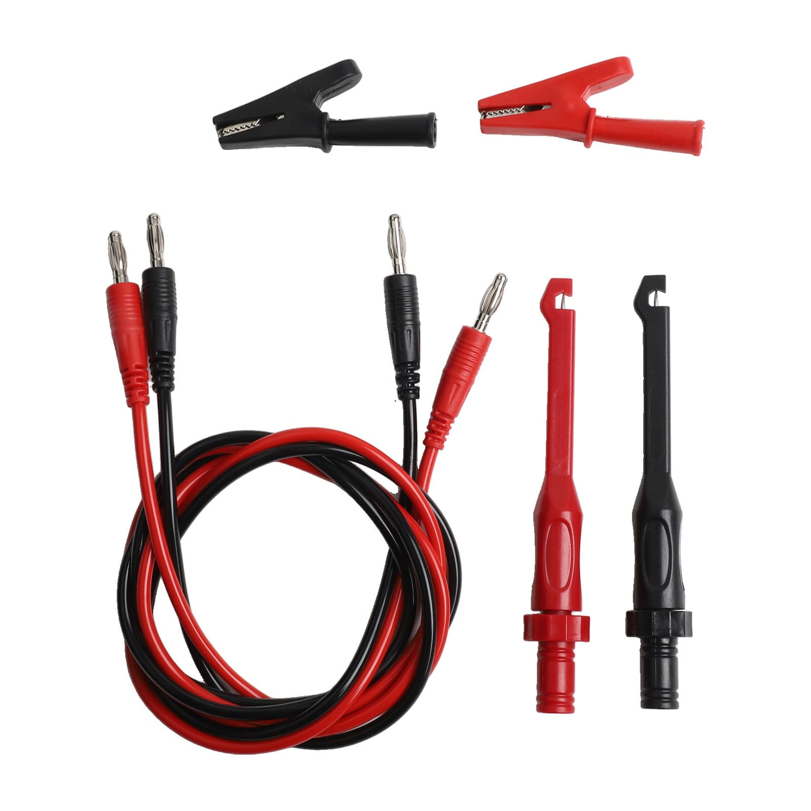 6Pcs 4mm Digital Electrical Test Probe Banana Test Leads Kit for ...