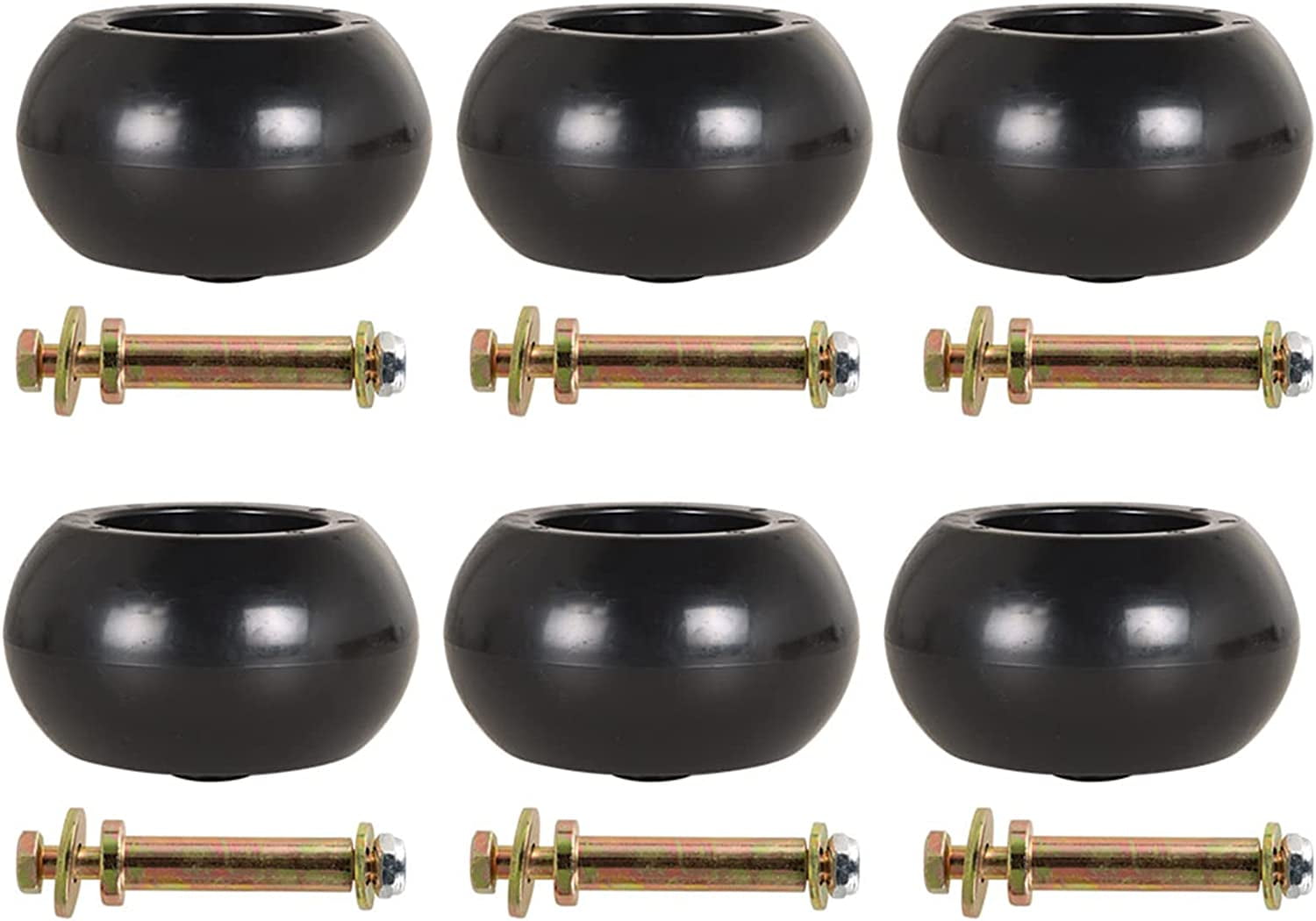 6Pcs 5" Anti Scalp Deck Wheel with Kit Exmark Mower 103-7263 109-2098 1 ...