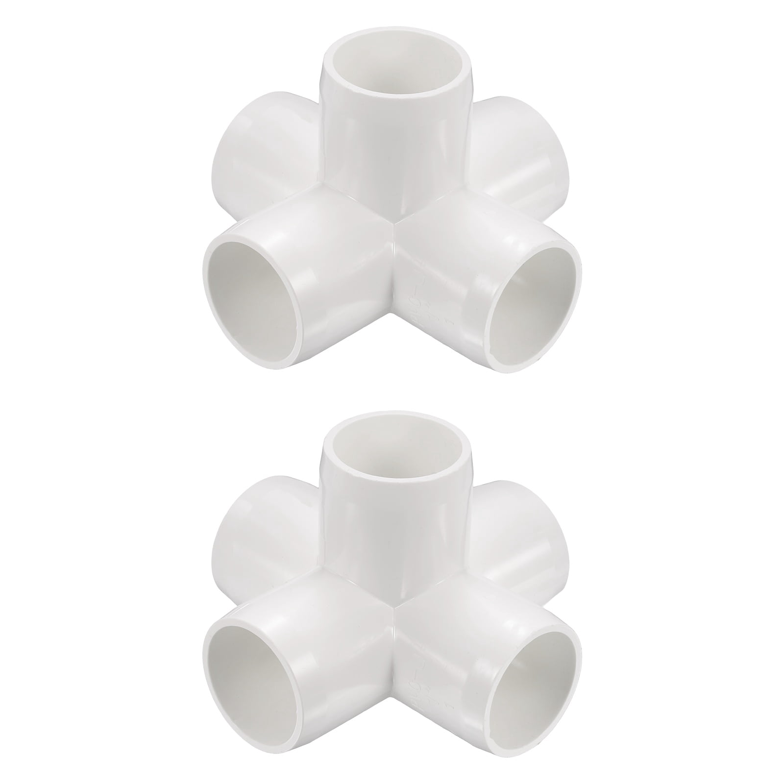 6Pcs 5-Way PVC Pipe Fitting, 1/2" SCH40 Connector for DIY Furniture ...