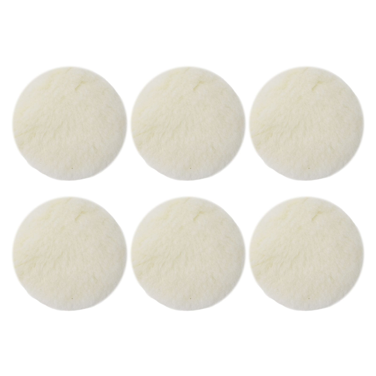 6Pcs 5inch Car Lambs Wool Bonnet Buffing Wheel Pad Buffer Polishing ...