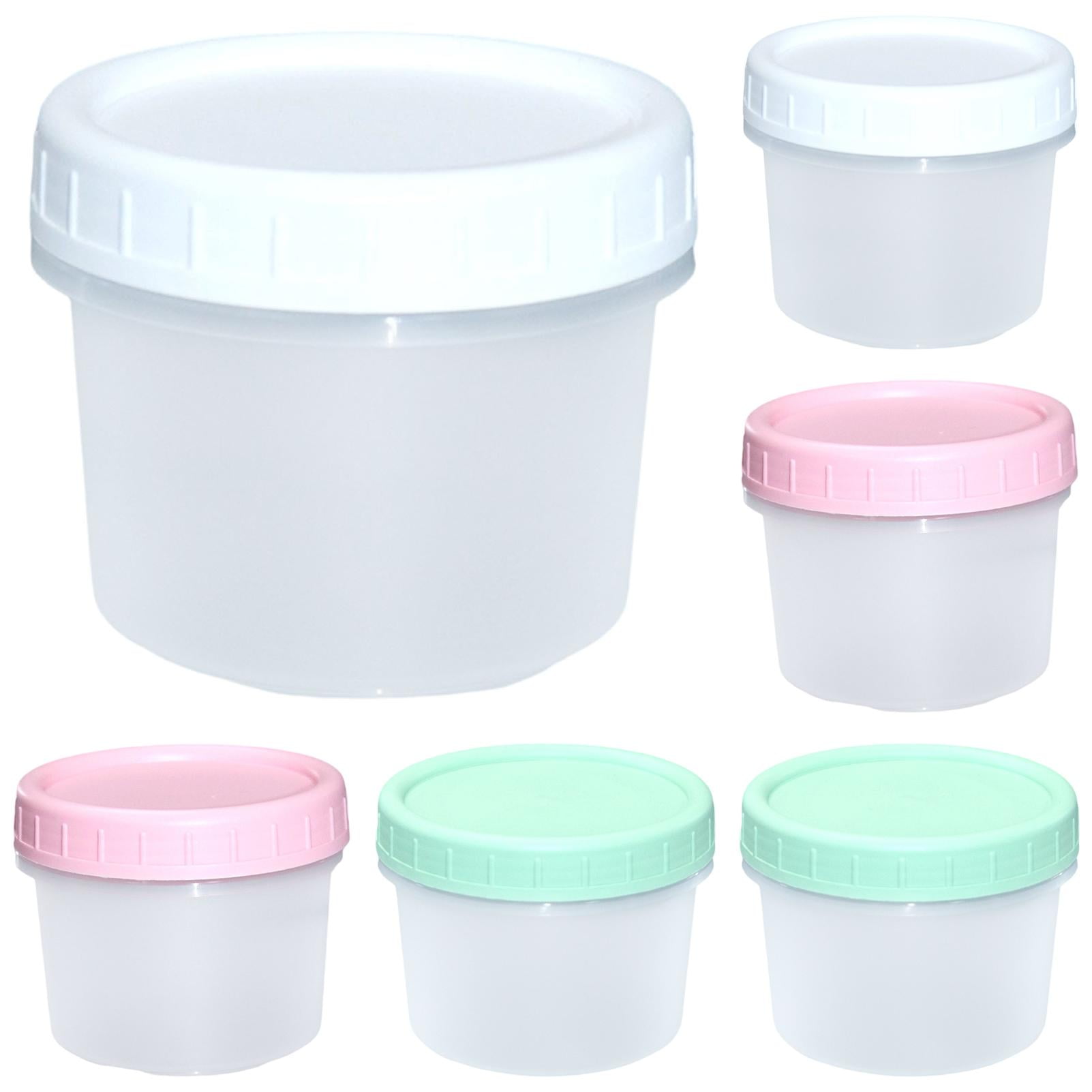 6Pcs 5oz Plastic Containers With Lids, Food Storage Containers Used To ...
