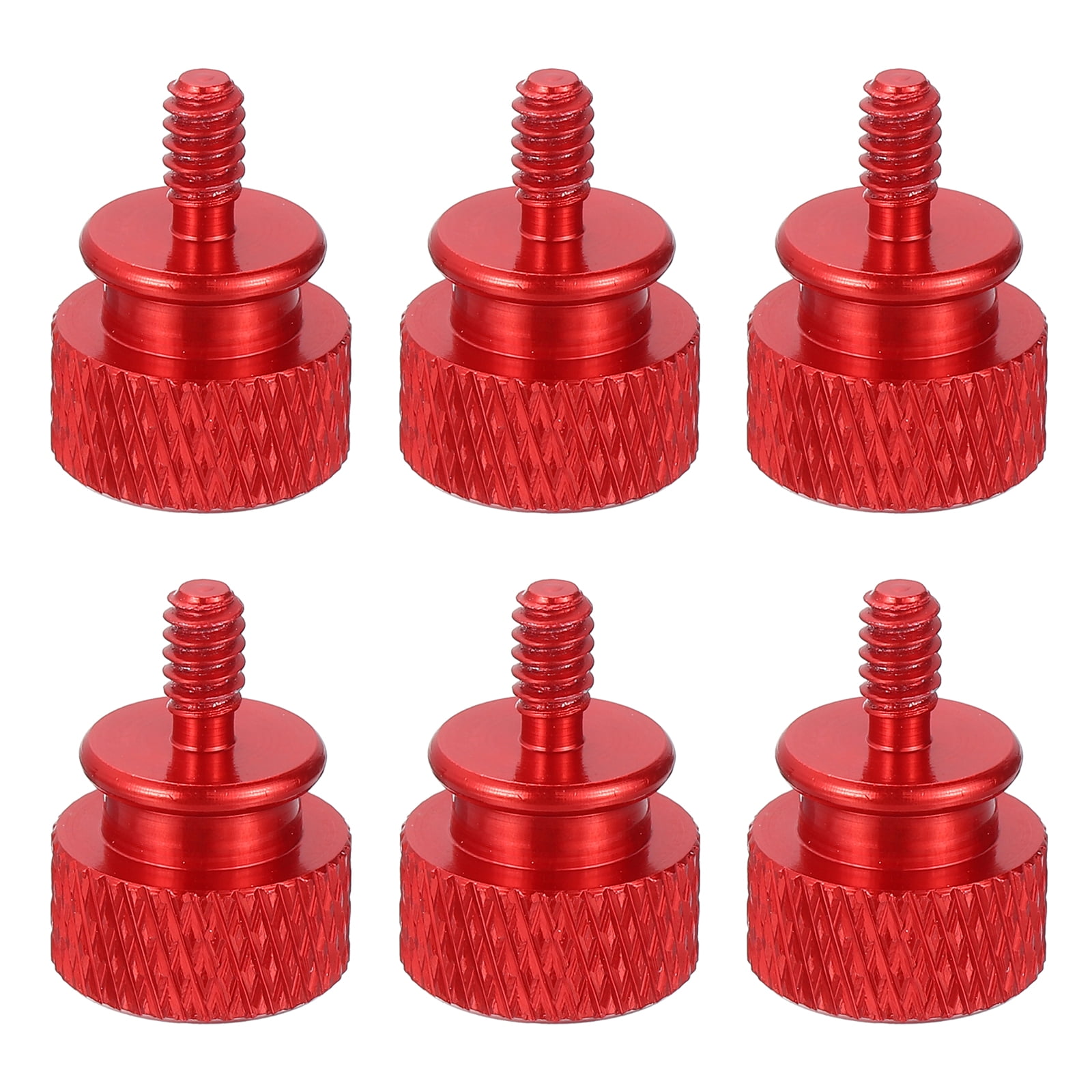 6Pcs #6-32 UNC 12x16mm(ODxH) Aluminum Thumb Screws for Pc Side Panel ...