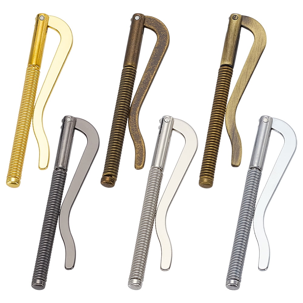 6Pcs 6 Colors Alloy & Iron Money Clips Check Clip Mixed Color 69.5x15 ...