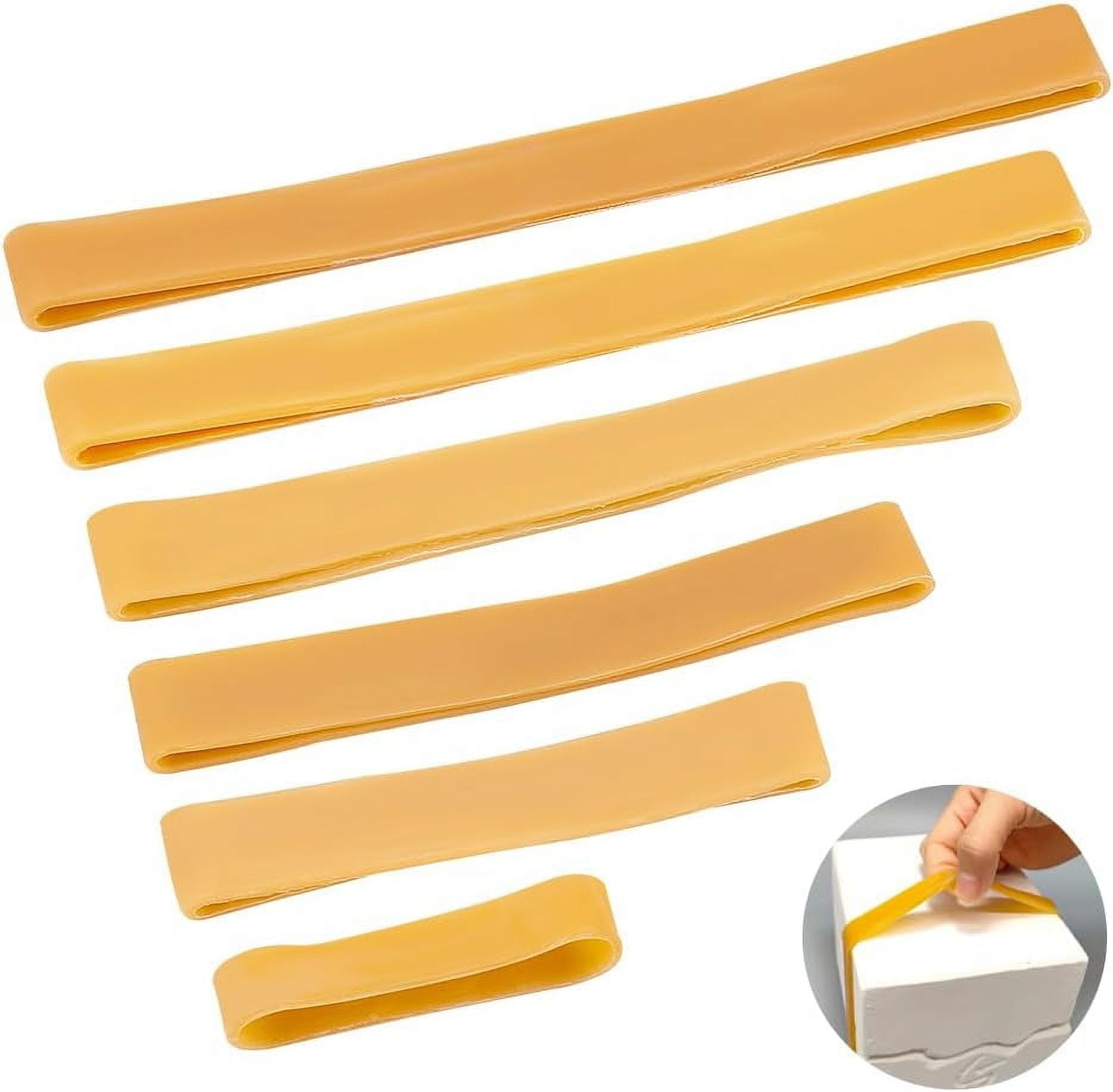 6Pcs 6 Colors Rubber Band Fastening Belt Ceramic Crafts Mold Binding ...