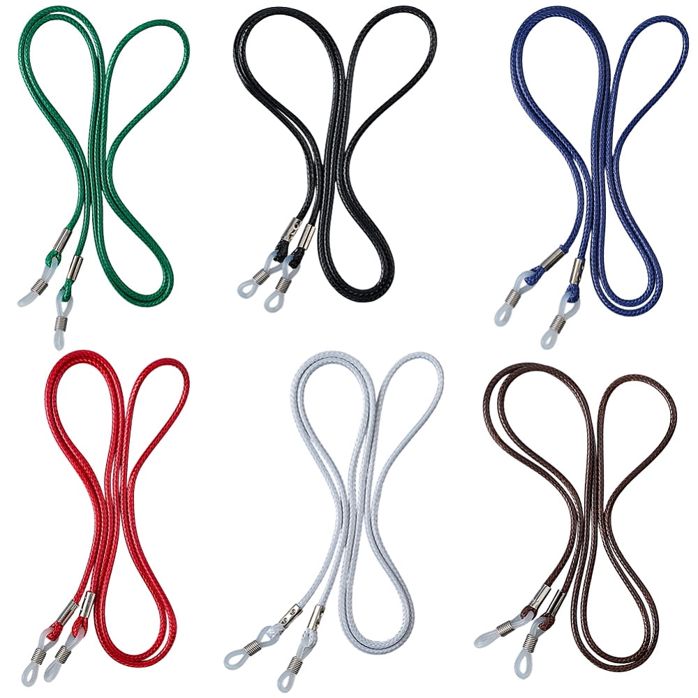 6Pcs 6 Colors Wax Thread Universal Eyewear Keeper Strap Prevent Skid ...