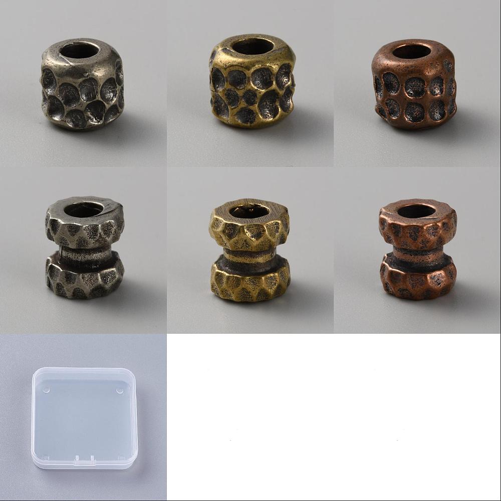 6Pcs 6 Style Outdoor EDC Tool Titanium Brass Parachute Rope European ...