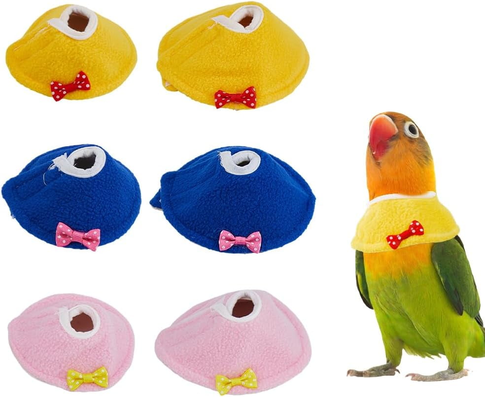 6Pcs 6 Styles Bird Cone Collars Elizabeth Protective Collar Bird Neck ...