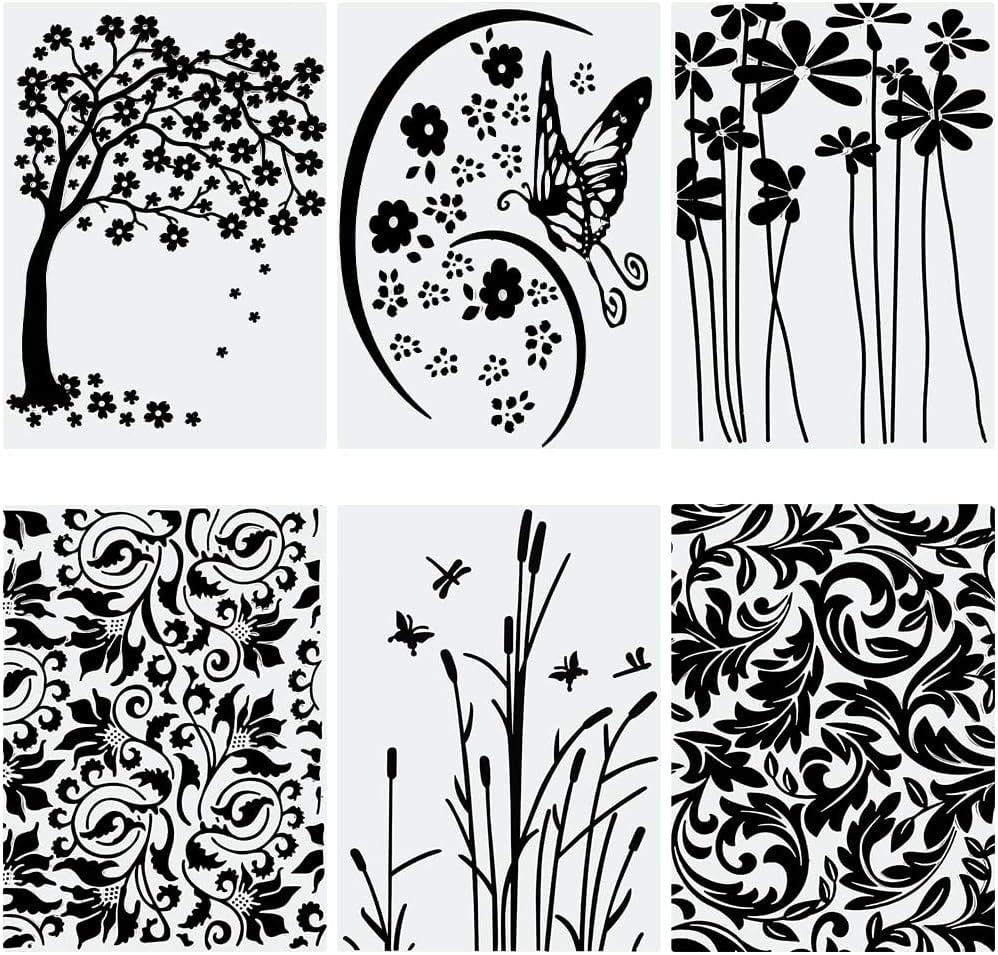 6Pcs 6 Styles Butterfly Embossing Folders Embossing Machine Template ...