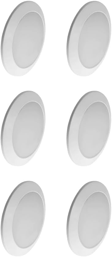 6Pcs 6Inch LED Disk Lights Flush Mount Ceiling Light Fixture Recessed ...
