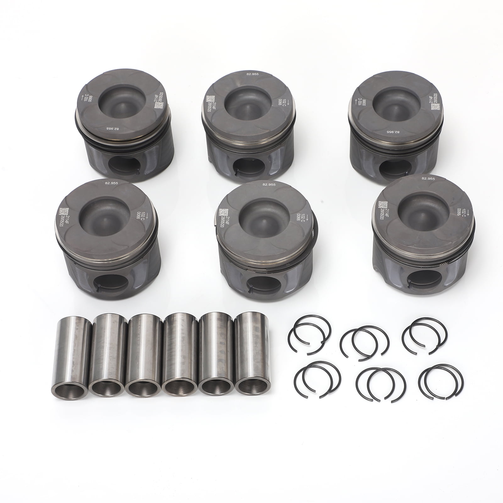 6Pcs 83mm 0.5 Piston Ring Set for Jeep Grand Cherokee EXF RAM 1500 L630 ...