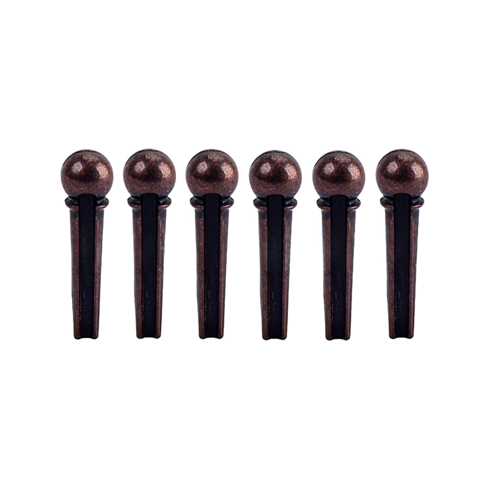 6Pcs Acoustic Guitar Bridge Pins, Replacement String Pegs for Folk ...