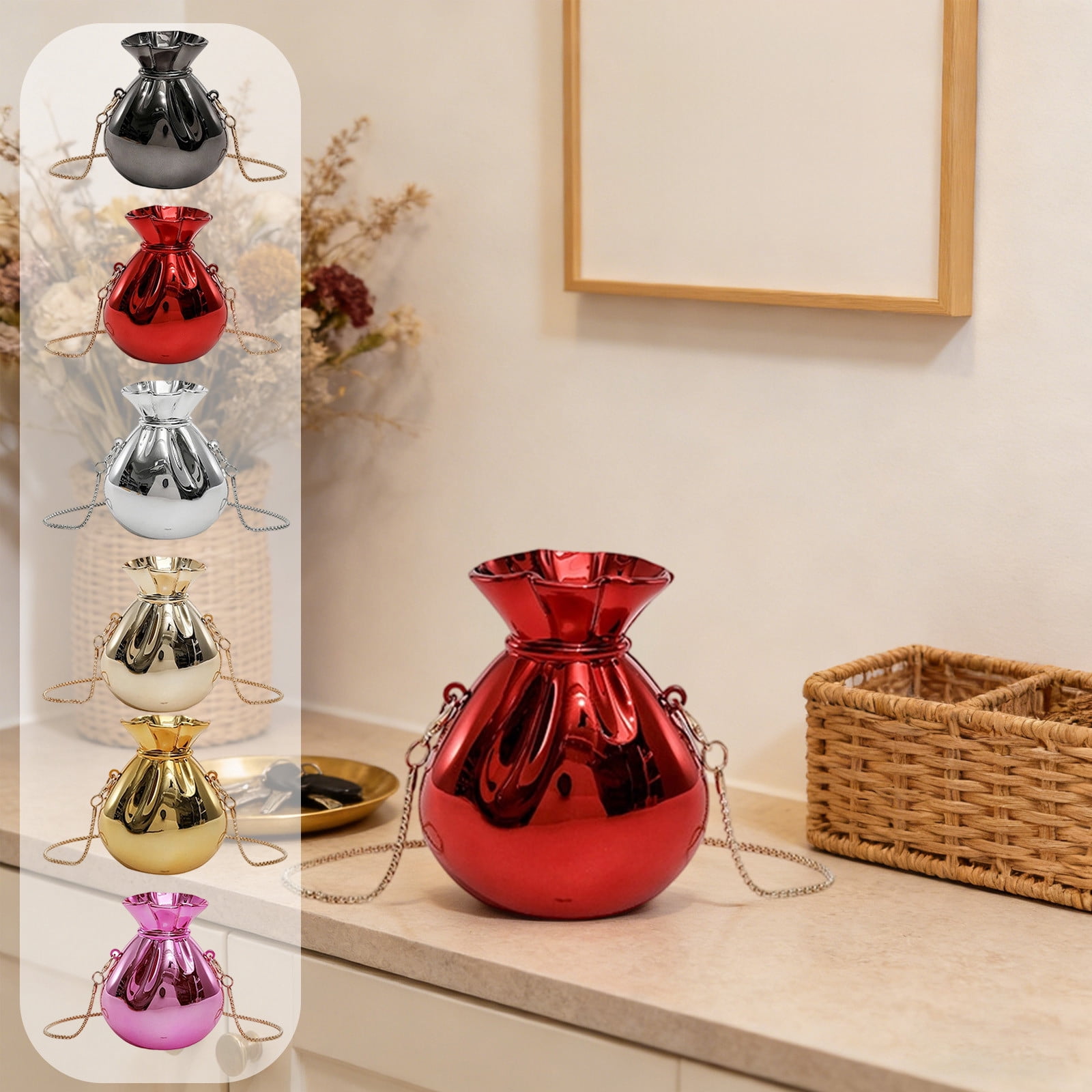 6Pcs Acrylic Crossbody Bag, Kadlawus Exquisite Bag Shoulder Bag, Trendy ...