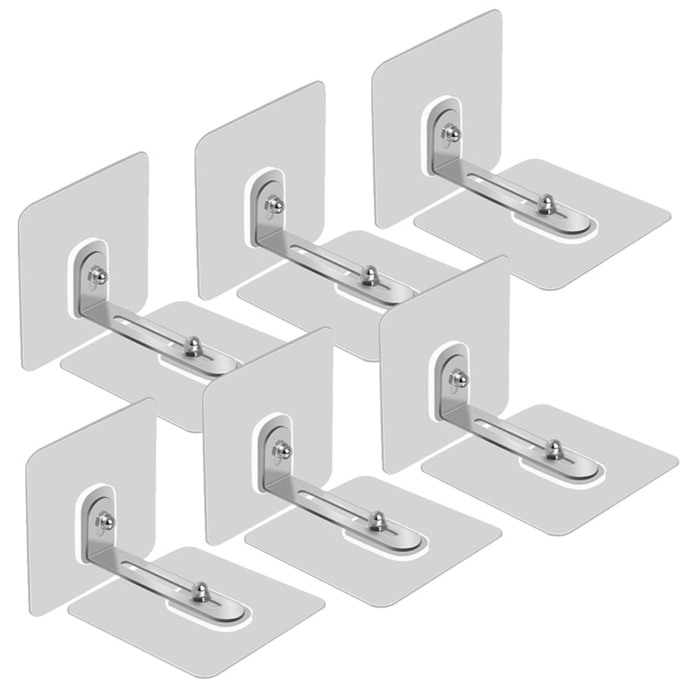 6Pcs Adhesive Furniture Wall Anchors No Drill Anti Tip Furniture Straps ...