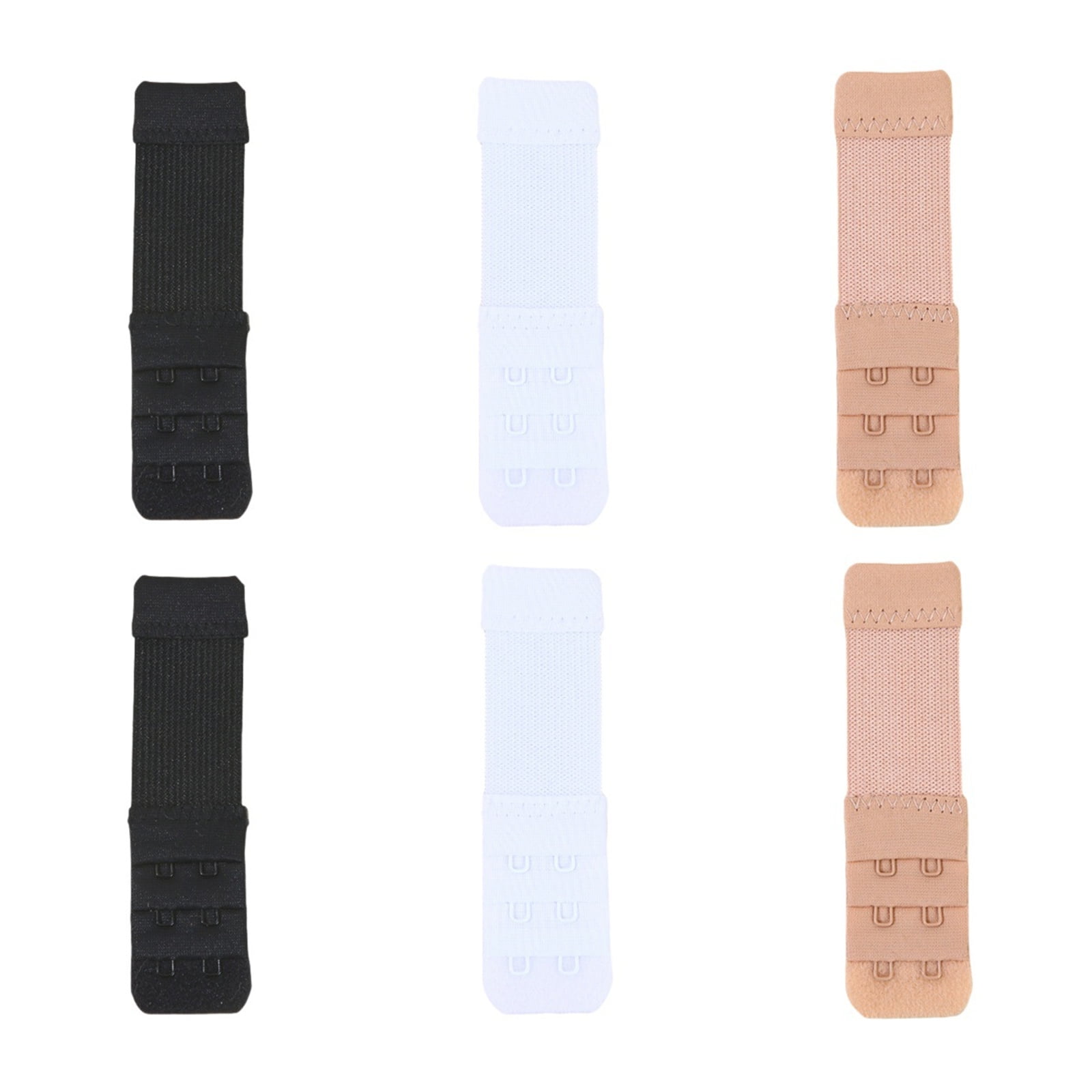 6Pcs Adjustable Bra Extender Clip Soft Elastic 3 Rows 2 Hooks Bra ...