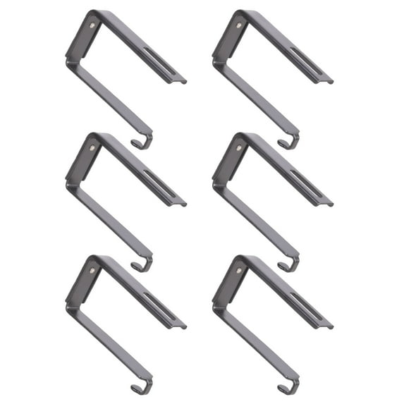 6Pcs Adjustable Iron Clamp Hook Weatherproof Designs for Instants ...