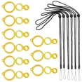 6Pcs Adjustable Polyester Neck Lanyard for Pen Phone Badge Holder with ...
