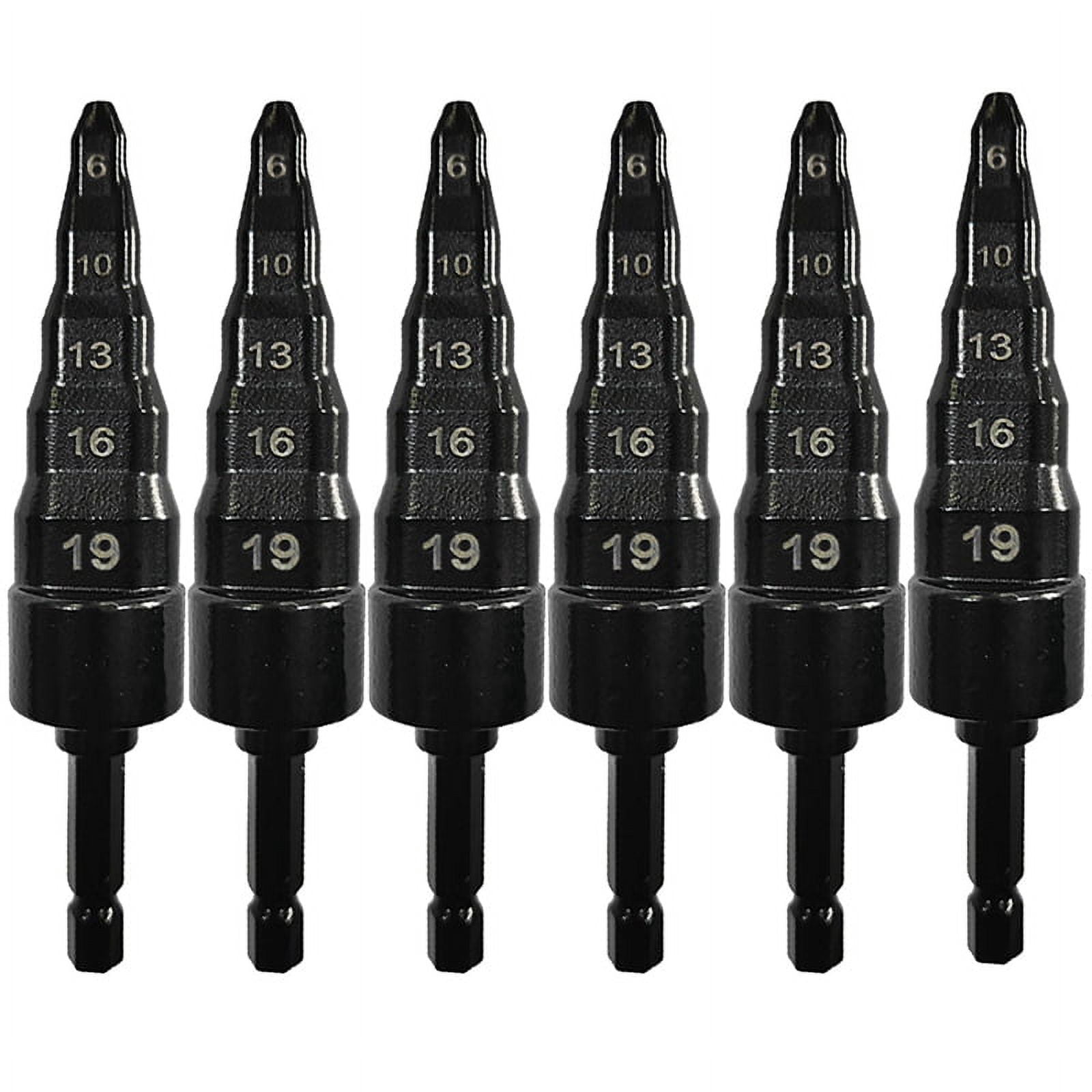 6Pcs Air Conditioner Copper Pipe Expander Swaging Drill Bit Swage Tube ...