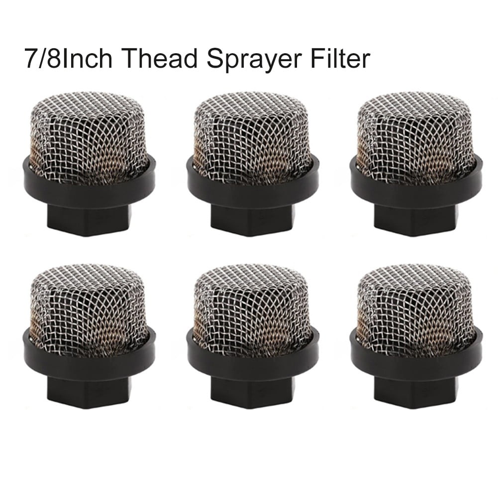 6Pcs Airless Paint Sprayer Hose Inlet Suction Strainer Mesh Filter 7 ...
