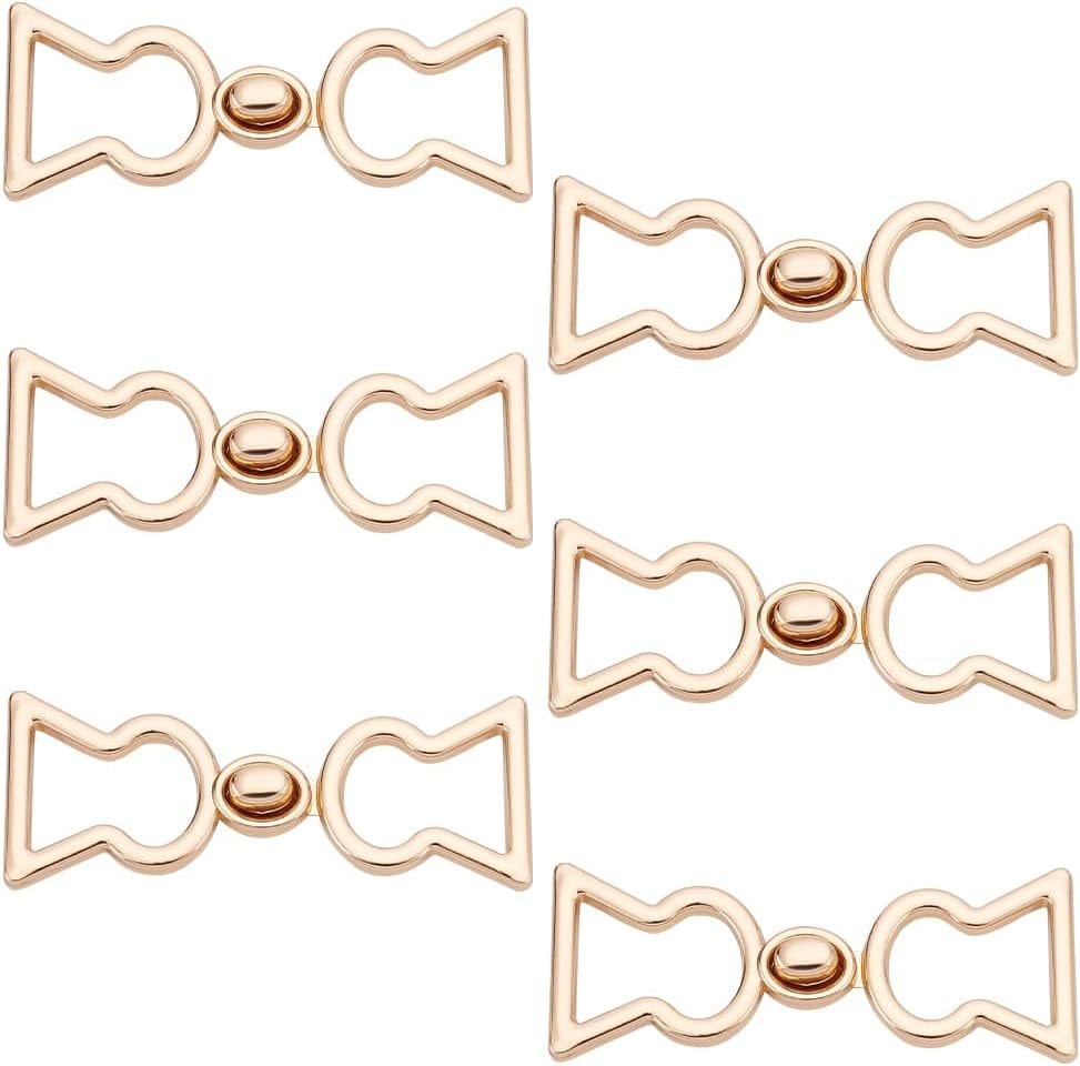 6Pcs Alloy Snap Lock Clasps Clips for Cheongsam Making Golden 70x22x3mm ...