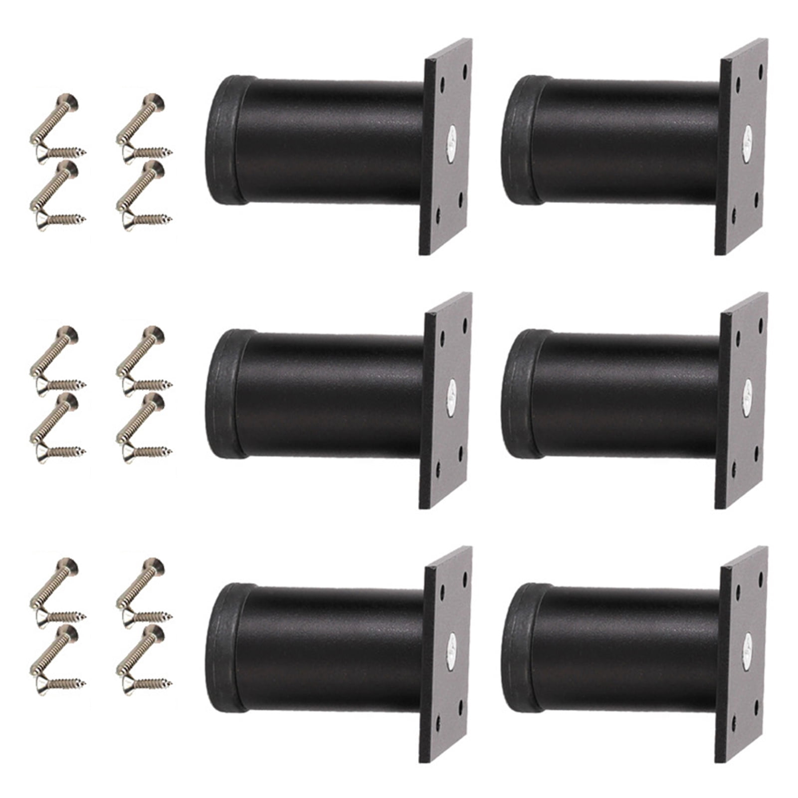 6Pcs Aluminum Alloys Bed Frame Support Legs Adjustable Height ...