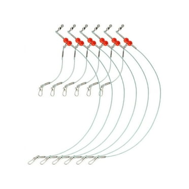 TSV 100PCS High-Strength Stainless Steel Fishing Wire Leaders for ...