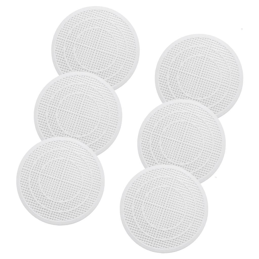 6Pcs AntiClogging Mesh Covers Bathroom Shower Drain Hair Filter Cover ...