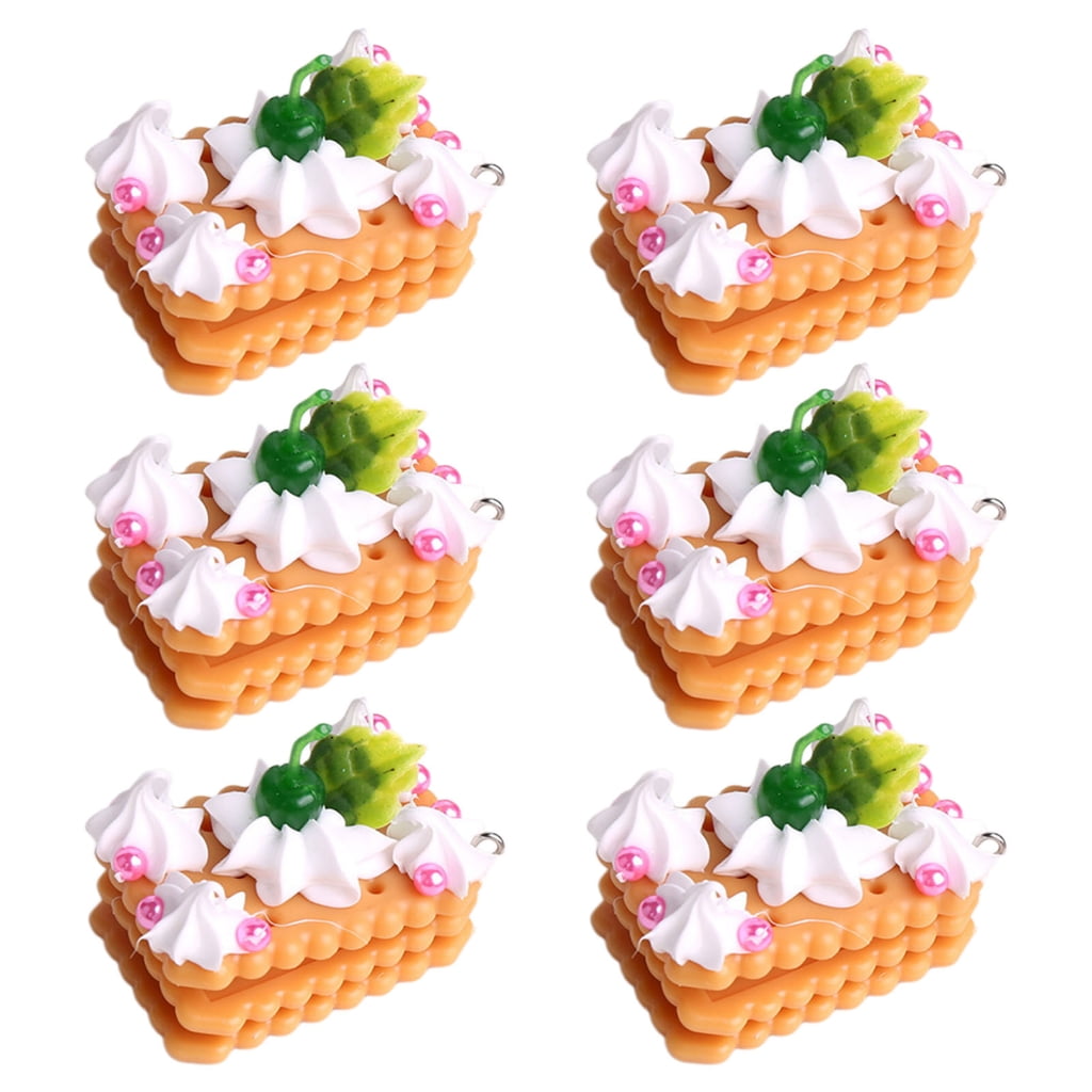 6Pcs Artificial Fake Biscuits Simulation Realistic Biscuits Food Fake ...