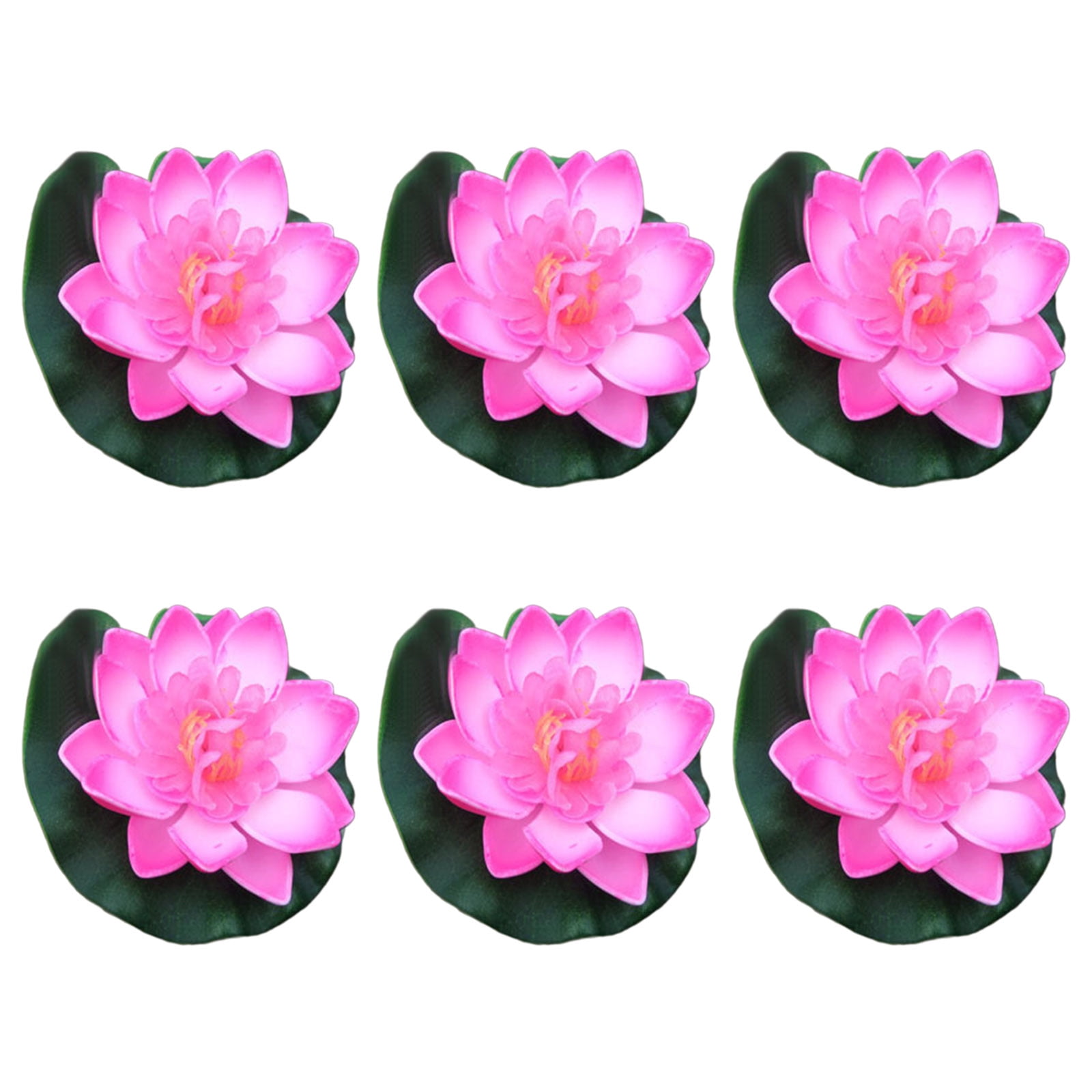6Pcs Artificial Floating Flower for Fountains Garden, 10CM Realistic ...