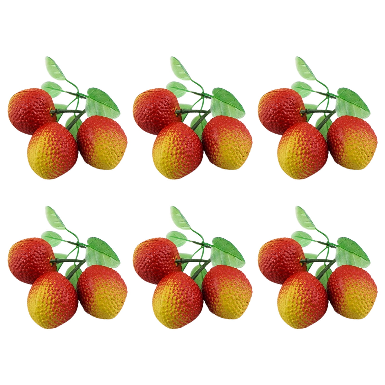 6Pcs Artificial Fruit Fake Fruit, Simulation Fruit Photography Props ...