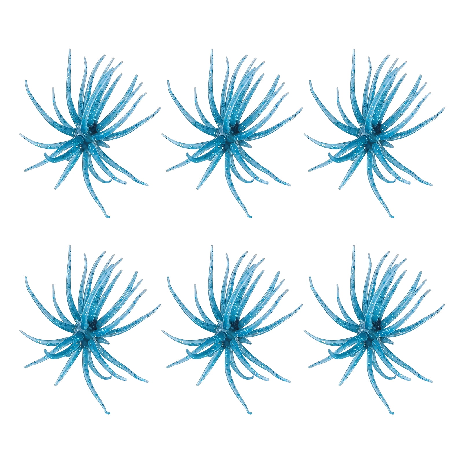 6Pcs Artificial Sea Urchin Lure Soft Floating Swimbait Artificial Baits ...