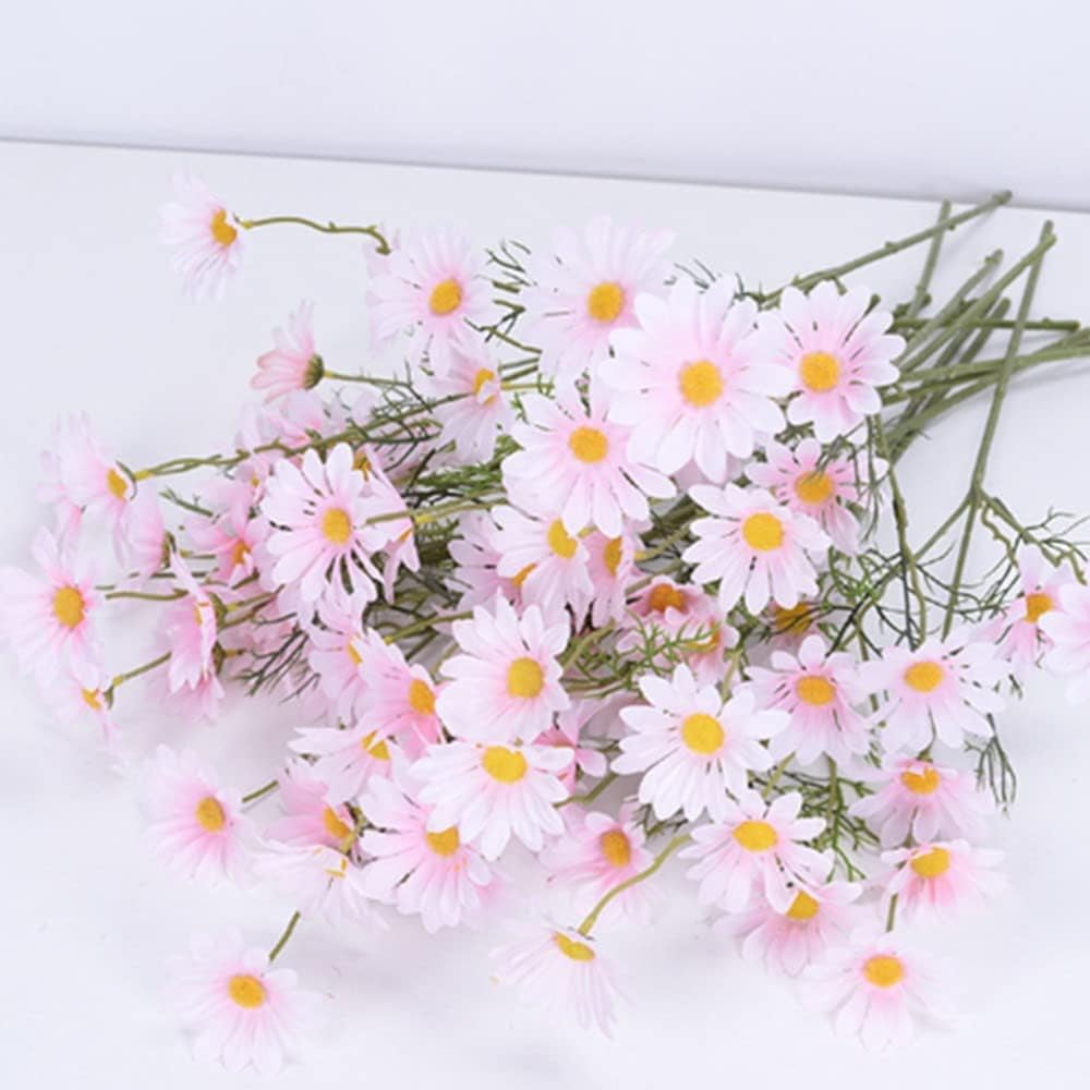 6Pcs Artificial Silk Daisies Flowers Outdoor UV Resistant Fake ...