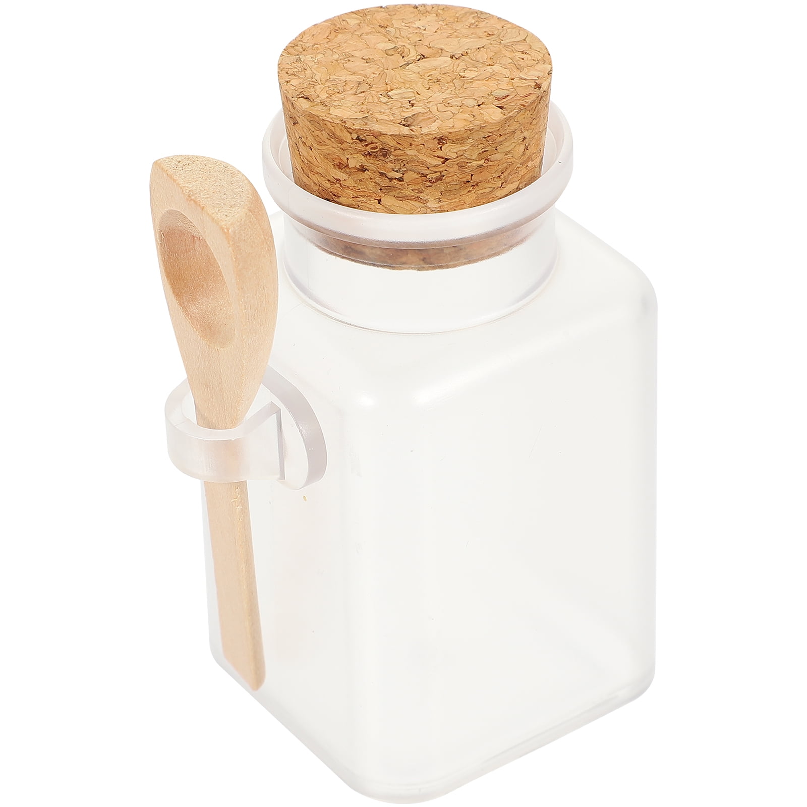 6Pcs Bath Salt Bottle Powder Jar Cream Bottle Storage Jar with Spoon ...
