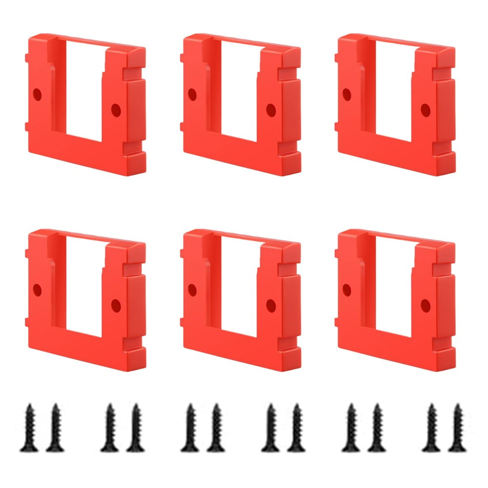 6Pcs Battery Holder Wall Mount Battery Dock Holder For Einhell Power X ...
