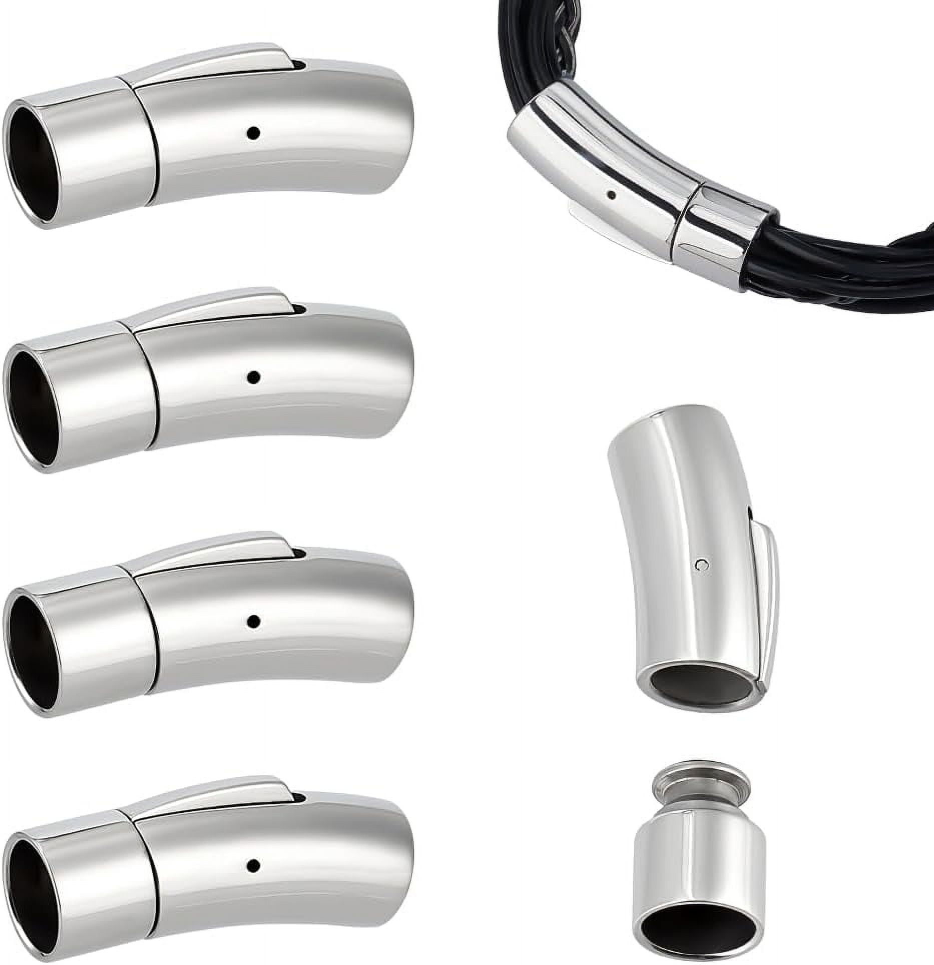 6Pcs Bayonet Clasps Stainless Steel Push Clasps Buckle Column Bayonet ...