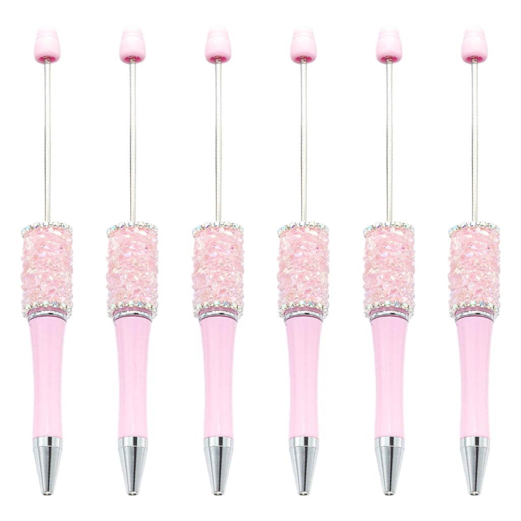 6Pcs Bead Ballpoint Pen Retractable Ballpoint Pen Write Smoothly ...