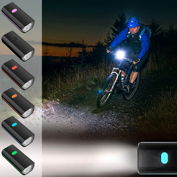 6Pcs Bicycle Headlight, Yannianjz Bicycle Headlight, USB Rechargeable ...