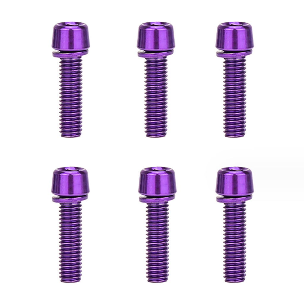 6Pcs Bicycles Stem Screw Stainless Steel Tapered Head Bolts Screws with ...