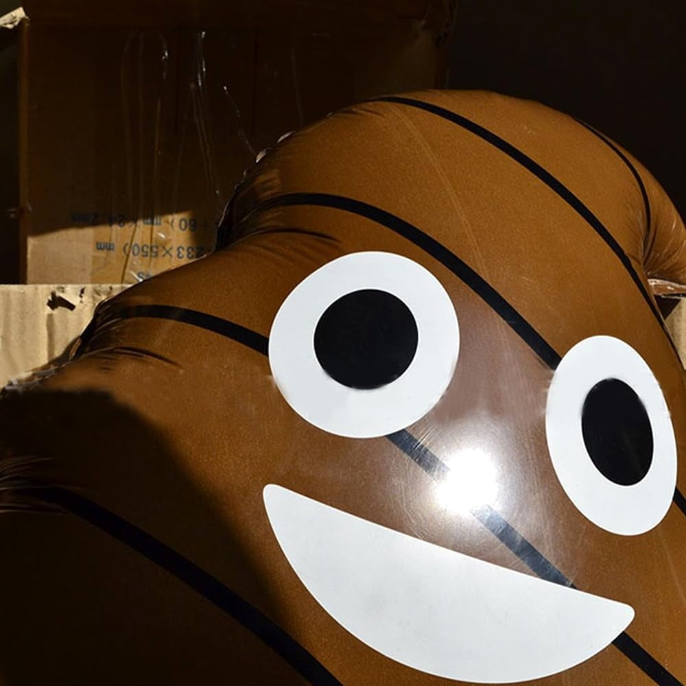 6Pcs Big Poop AJH3 Balloon，Party Funny Aluminum Poo Foil Balloon ...