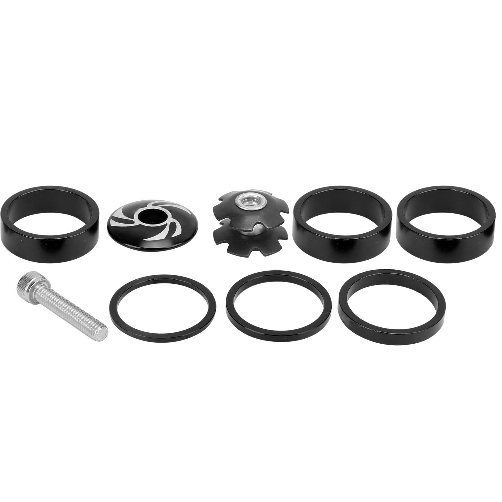 6Pcs Bike Headset Spacer Aluminium Alloy Handlebar Stem Spacers For ...