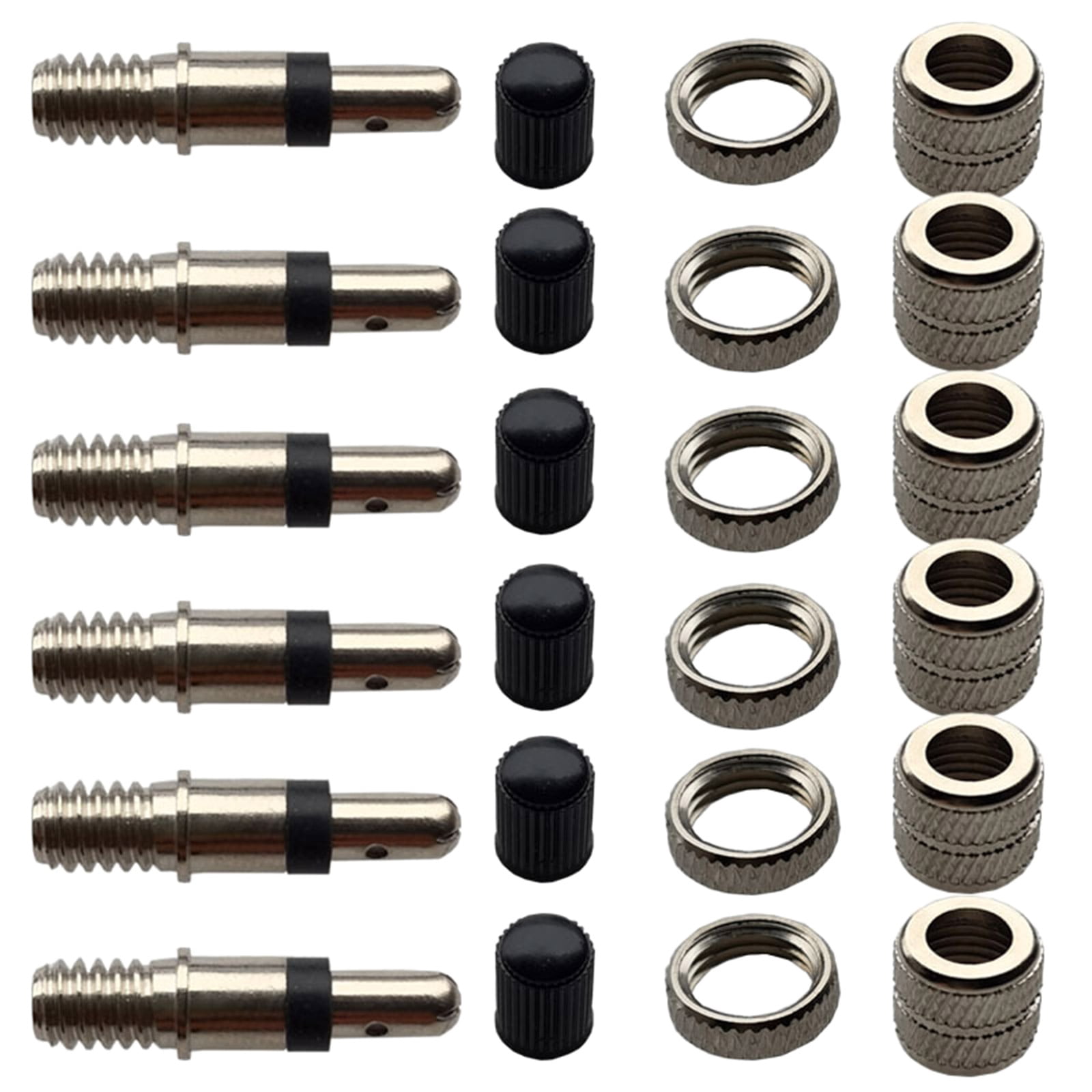 6Pcs Bike Replacement Cores Valves Stem Replacement Bike Removal Tool ...