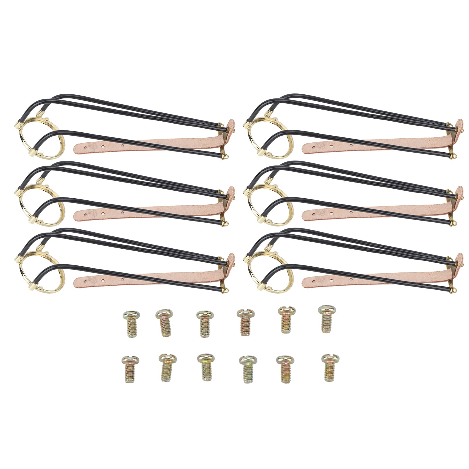 6Pcs Billiards Table Pocket Rail Slide Track Leather Belt Replacement ...