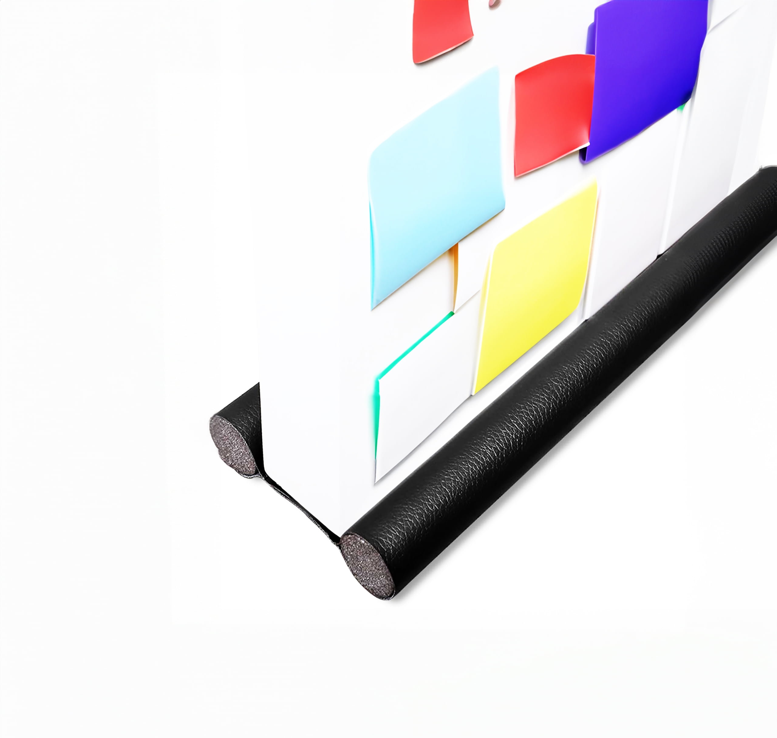 6Pcs Black Adjustable Under Door Sweep - Weather Stripping Seal for ...