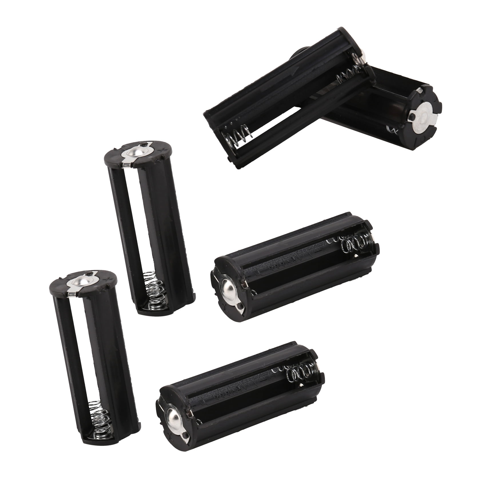 6Pcs Black Battery Holder for 3 x 1.5V AAA Batteries Flashlight Torch ...