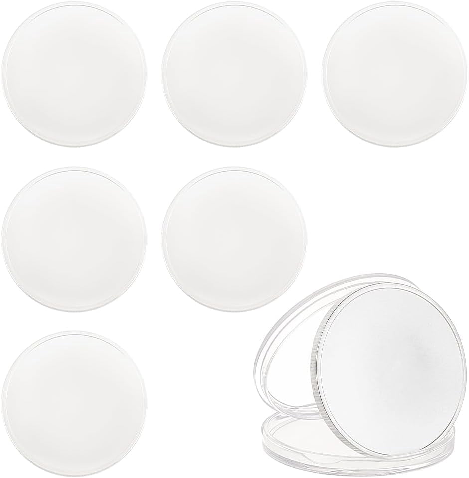 6Pcs Blank Alloy Discs with Plastic Box Flat Round for DIY Souvenir ...