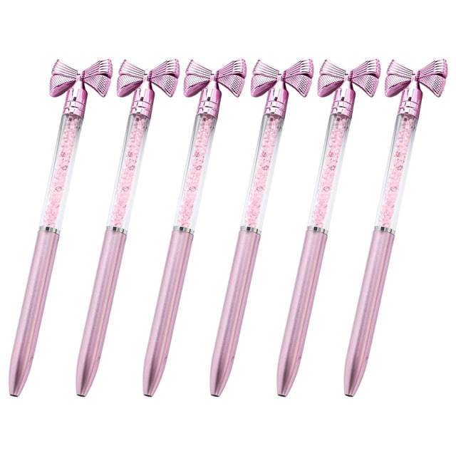 6Pcs Bow Ballpoint Pen Twist to Open/Close 1.0MM Tip, Ballpoint Pen ...