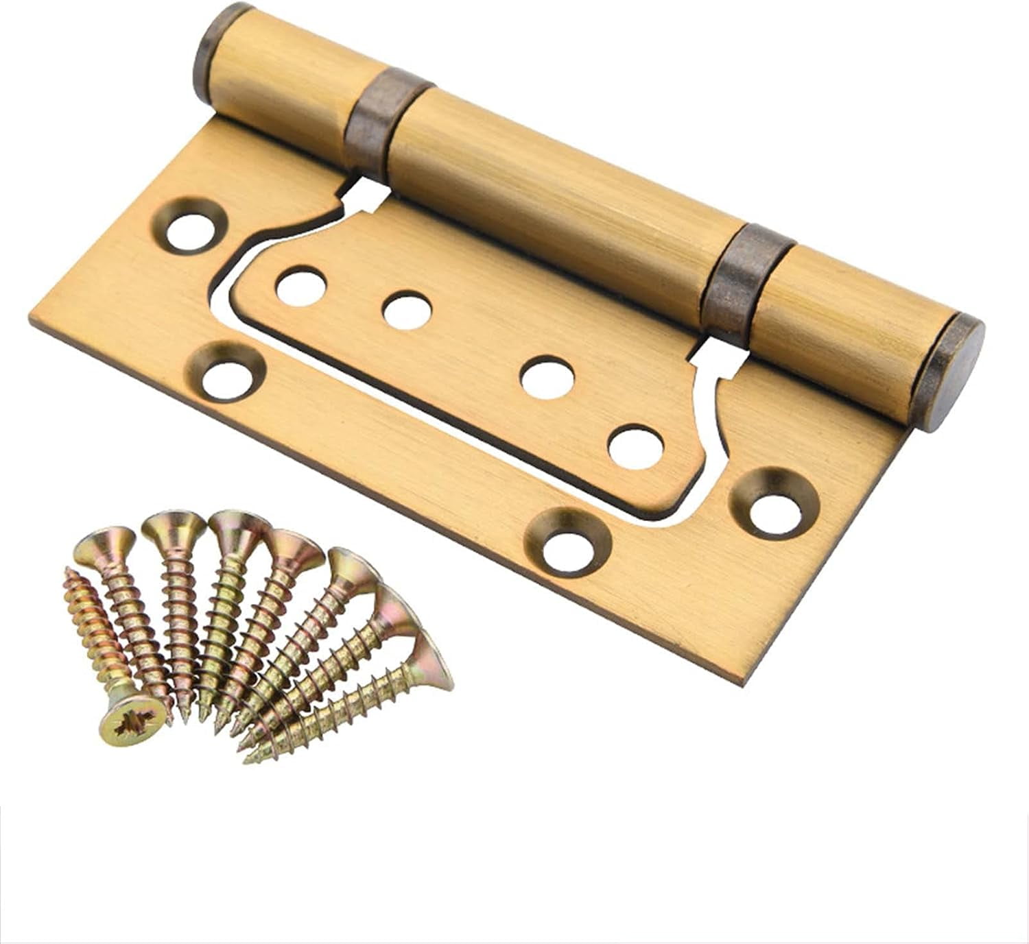 6Pcs Brass Flush Hinge, Home Door Hinges 304 Stainless Steel, Ball ...