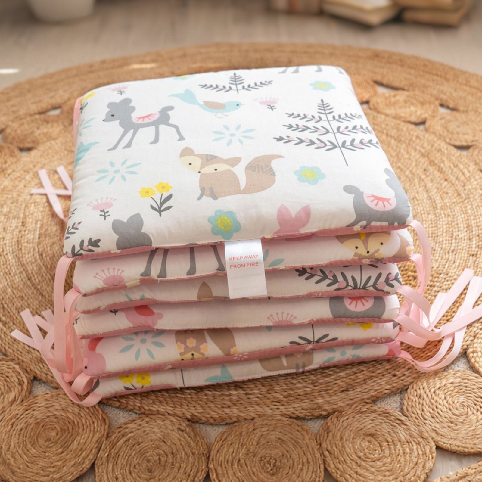 6Pcs Breathable and soft cotton crib mattress,Padded Cushioned,Pure ...